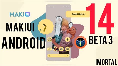 Android 14 Beta 3, MakiUi Port, Redmi Note 8, primeiras impressões! - YouTube