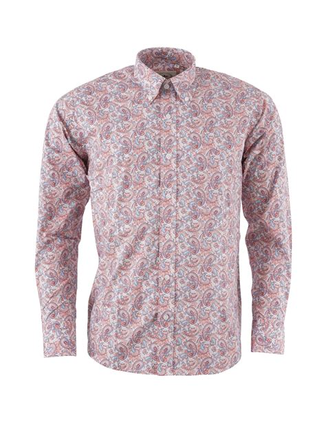 Mens Vintage Paisley Shirts Relco London