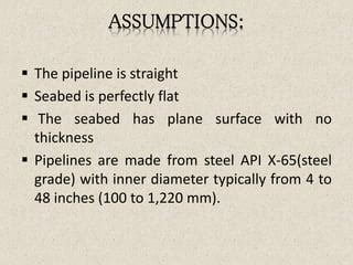 Modeling And Analysis Of Subsea Pipeline By Fem PPTX