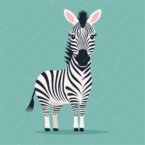 Premium Vector | Zebra cartoon illustration animal vector design