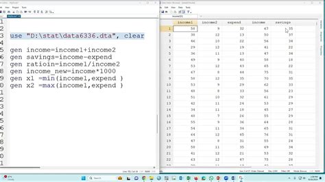 some arithmetic operators in stata session 11 youtube