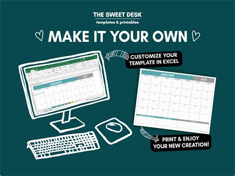 Excel Calendar Template Calendar Printable Sunday Start Monthly Calendar Template