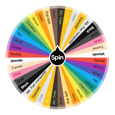 Sprunki Spin The Wheel Random Picker