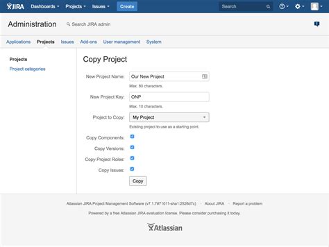 Jira Copy Project Plugin — Cto Kit