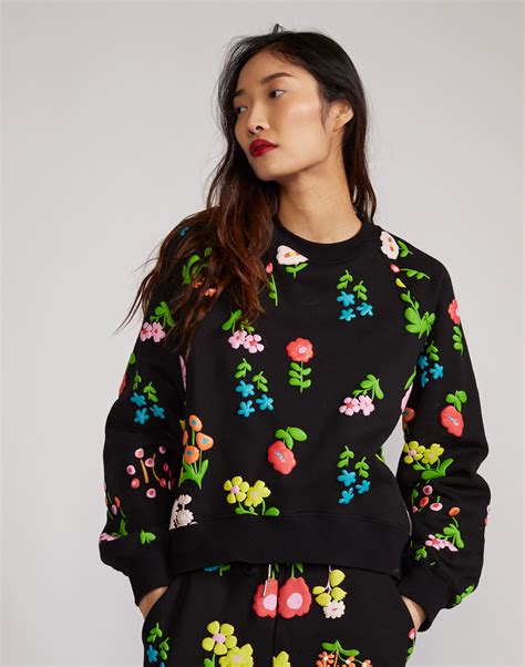 Flora Puff Print Sweatshirt