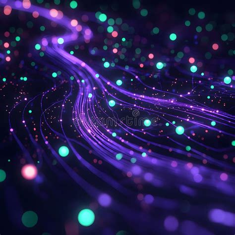 Streams Of Data Flow In A Flowing Wave Each Data Particle Is A Ball