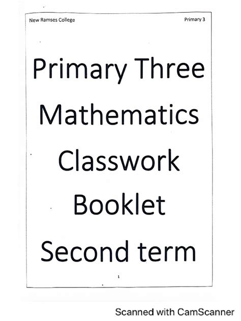 Math Classwork Pdf