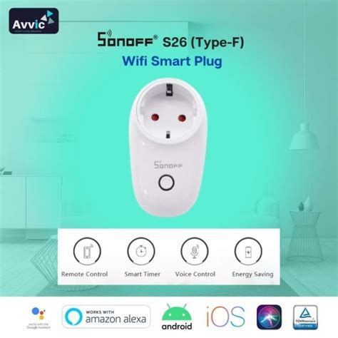 Promo Sonoff S EU Smart Socket Colokan Listrik Pintar Kontrol Wifi IoT Diskon Di Seller