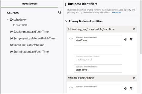 Assign Business Identifiers For Tracking Fields In Messages
