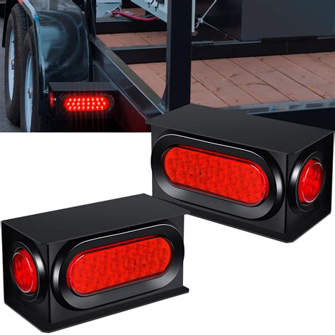 Box Trailer Flush Mount Lights Partsam 2pcs 4 Waterproof Backup