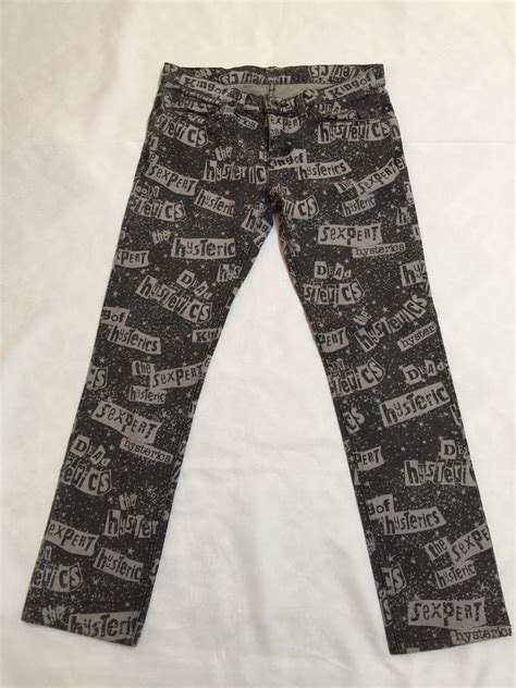 Hysteric Glamour Rare Hysteric Glamour Sex Pistols Patern Jeans Grailed