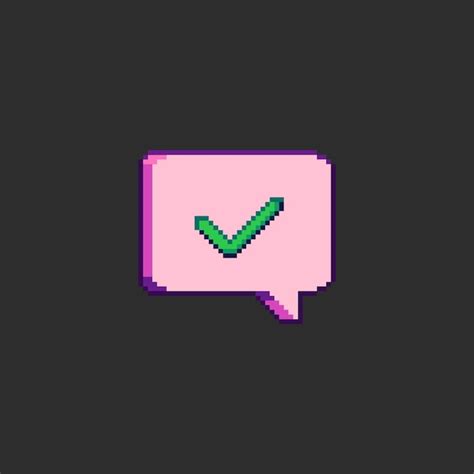 Premium Vector Pixel Art Dialog Icon