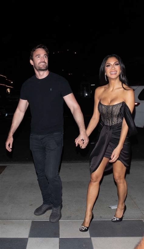 Nicole Scherzinger And Thom Evans Night Out On Sunset Boulevard In Los