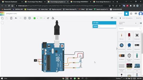 Arduino Microcontroller Simulation With Tinkercad Youtube