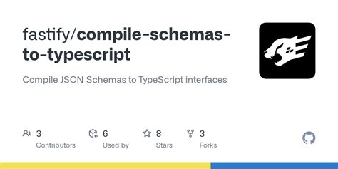 GitHub Fastify Compile Schemas To Typescript Compile JSON Schemas To TypeScript Interfaces