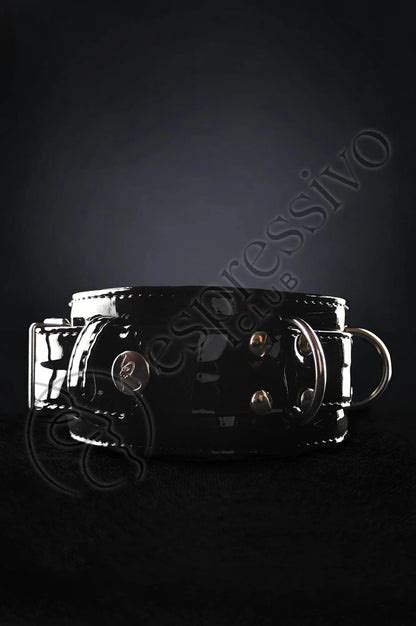 Bdsm Collar In Black Pvc Espressivoclub