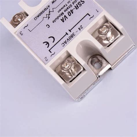 1 шт. SSR реле 40VA регулятор сопротивления Однофазное твердотельное ...