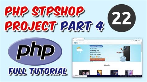 Php Live Stpshop Project Part 4 Php Tutorials Ch 22 Youtube
