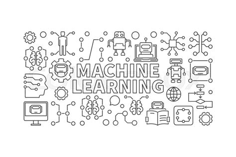 Machine Learning Vector Modern Stock Vector Colourbox