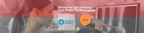 proactive qa strategy can boost performance realtime medical
