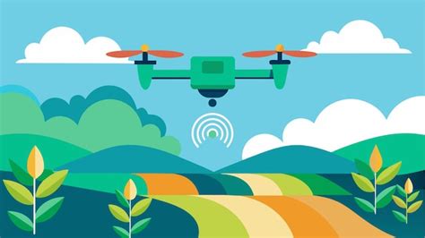 Premium Vector Through Drone Mapping Farmers Are Able To Detect Plant Stress And Monitor Crop