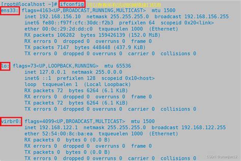 Linux网络配置虚拟机查看网络状态命令 Csdn博客