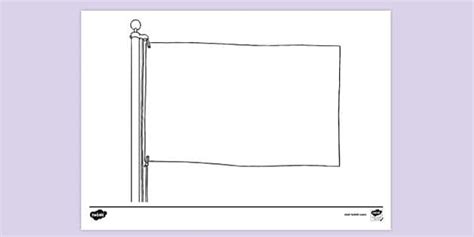 Free Blank Flag Colouring Sheet Twinkl Resources