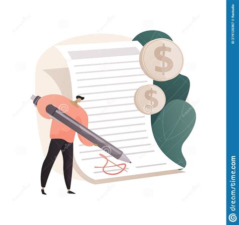 Licensing Contract Abstract Concept Vector Illustration Stock Vector Illustration Of Label