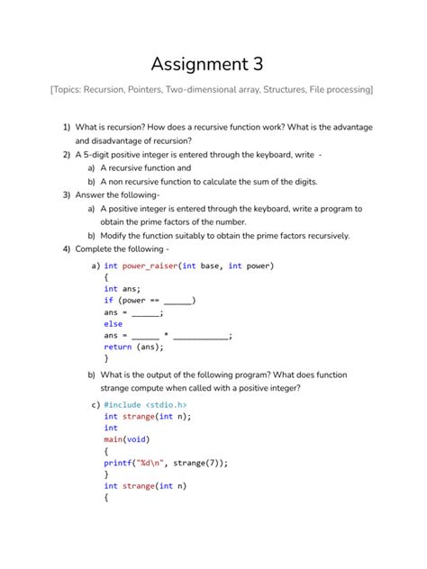 Practice3 Pdf Pointer Computer Programming C Programming Language