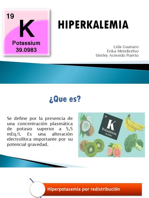 Understanding Hyperkalemia Causes Symptoms Classification And Treatment Pdf Potasio