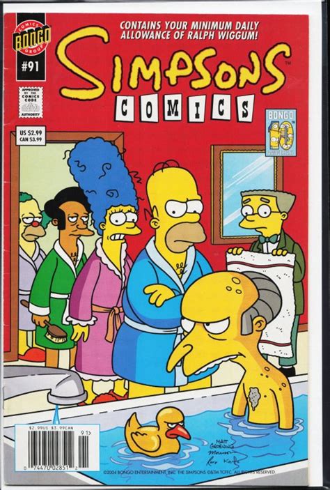 Simpsons Comics 91 2004 The Simpsons Comic Books Modern Age