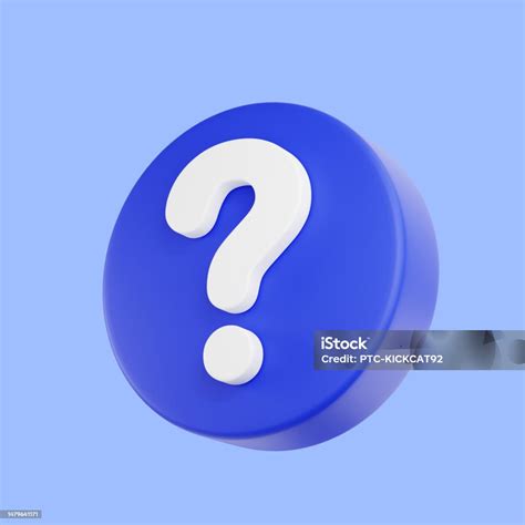 D 렌더링 물음표 말풍선 아이콘입니다 물음기호가 있는 메시지 상자입니다 0명에 대한 스톡 사진 및 기타 이미지 0명 3차원 형태 개념 Istock