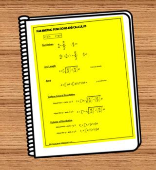 Polar And Parametric Functions Notes And Formulas APCalculus BC Or Calculus