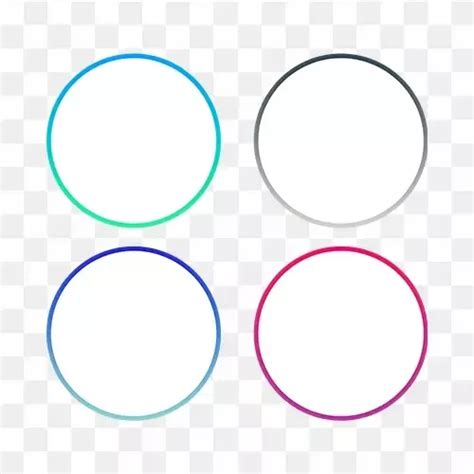 Set Of Colorful Gradient Rounded Shapes Psd Vector And Png Graphics Png Graphics Png Color