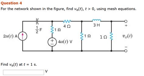Solved Question For The Network Shown In The Figure Find Chegg