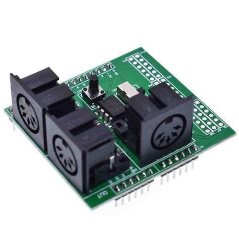 【happy One】midi Shield Musical Breakout Board Instrument Adapter Plate For Compatible Arduino