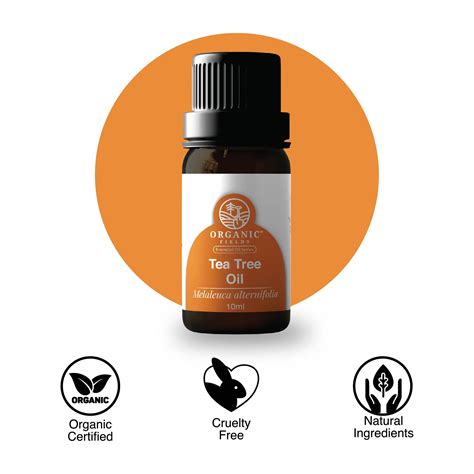Organic Fields Organic Tea Tree Essential Oil 10ml