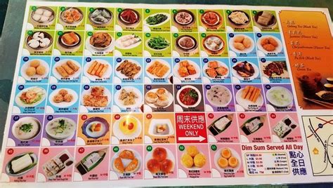 Dim Sum Menu