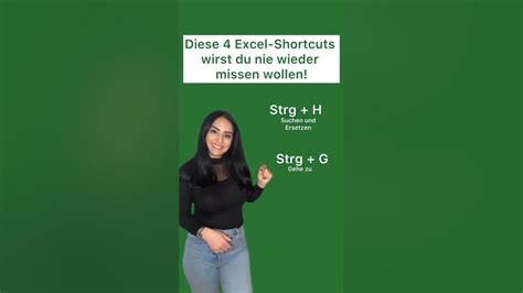 Excel 4 Nützliche Shortcuts 😍 Excel Exceltips Shortcut