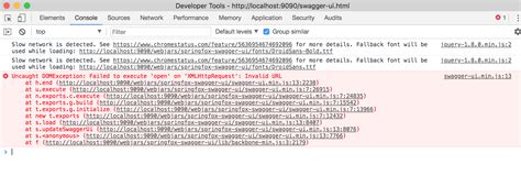 Springfox Stuck Fetching Resource List On Swagger Uihtml Page