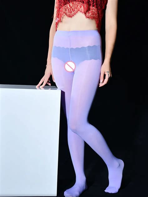 2024 Autumn Thin 100d Velvet Pantyhose Candy Color Silk Stockings Women