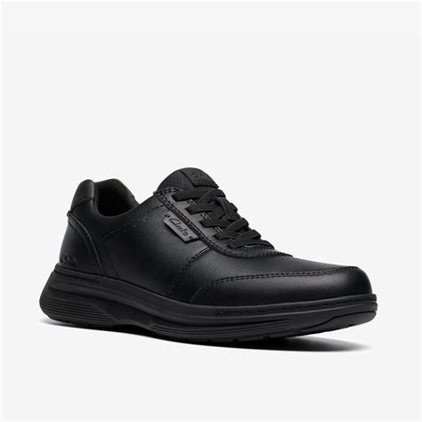 Scarpe Da Uomo Craftwell Lace In Pelle Nera Clarks