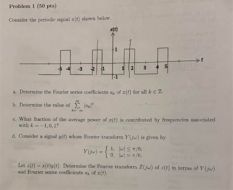 solved problem 1 50 pts consider the periodic signal r t