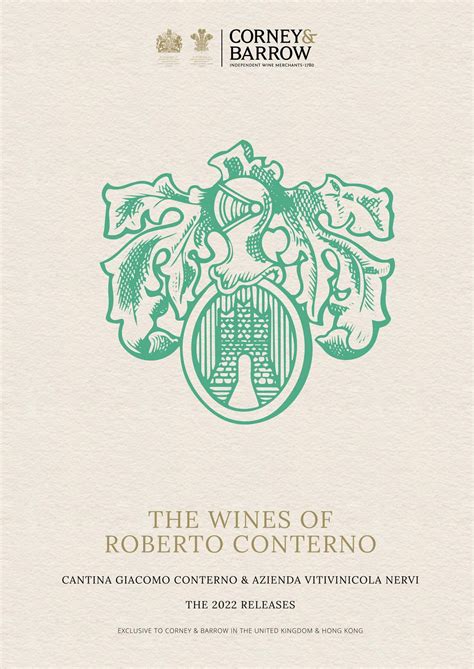 The Wines Of Roberto Conterno By Corneyandbarrowltd Issuu