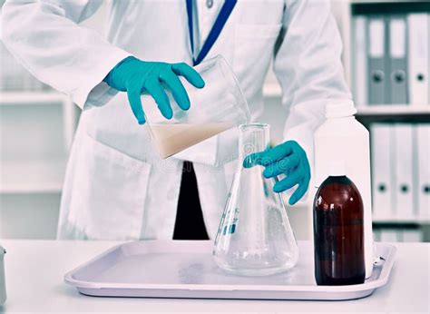 Setting Up Her Experiment Stock Image Image Of Science Woman