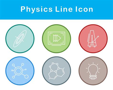 Physics Vector Icon Set 21376766 Vector Art At Vecteezy