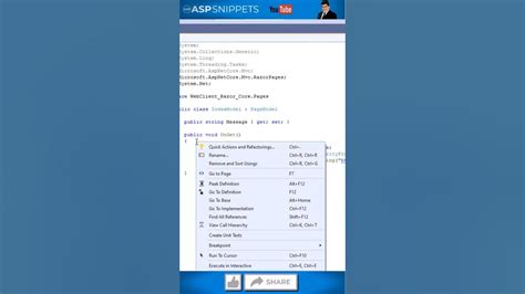 Using Webclient In Aspnet Core Razor Pages Youtube