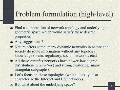 Ppt Greedy Forwarding In Dynamic Scale Free Networks Embedded In