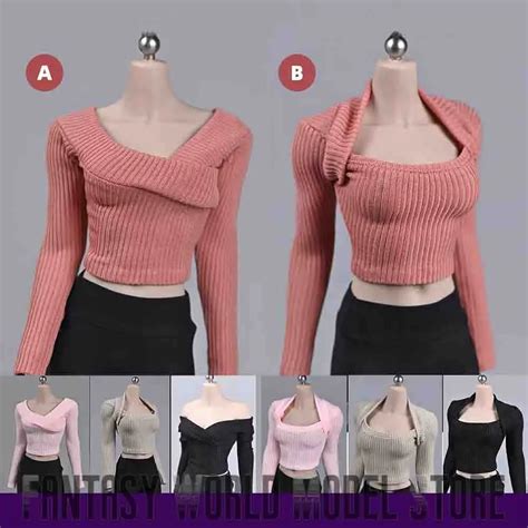 In Stock 1 6 Female Soldiers Irregular Off Shoulder Tight Low Cut