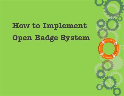 what is an open badging system and how to implement it